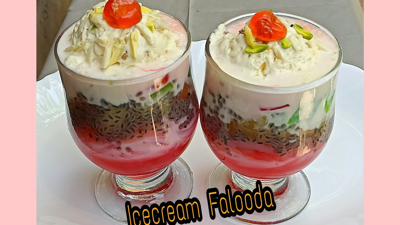 Ice Cream Falooda Recipe|Lock Down Special Faluda|Ice Cream Falooda ...