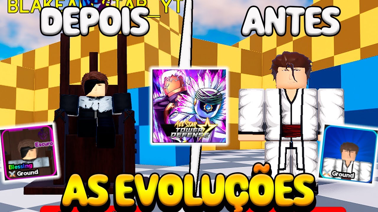 TODAS AS EVOLUCÕES DO AIZEN ALL STAR TOWER DEFENSE - YouTube