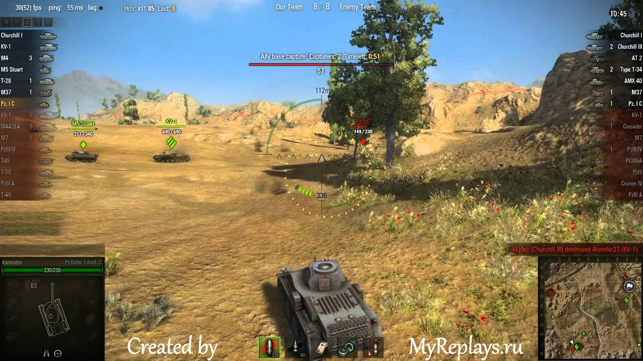 WOT: Steppes - Pz.Kpfw. I Ausf. C - - YouTube