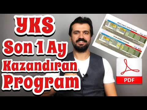 #TPK20 YKS Son 1 Ay ! Kazandıran Çalışma Programı | PDF | Uygulamalı Anlatım