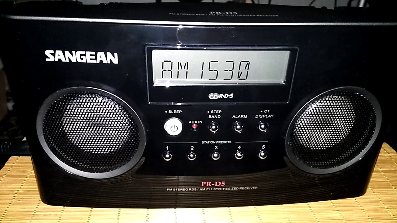Sangean PR-D5 - AM/MW DX of ESPN Radio WCKY @ 1530 kHz from Cincinnati ...