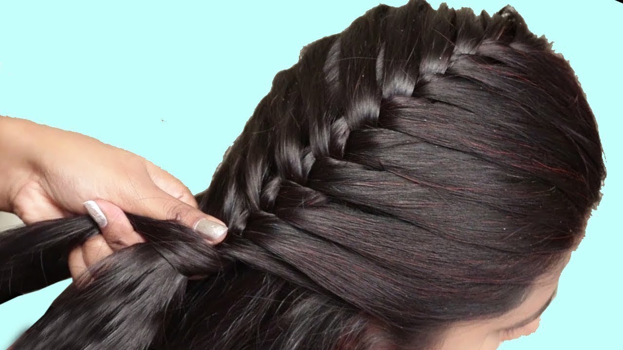 Very easy choti hairstyle for school going girl, Cute hairstyle, Thắt ...