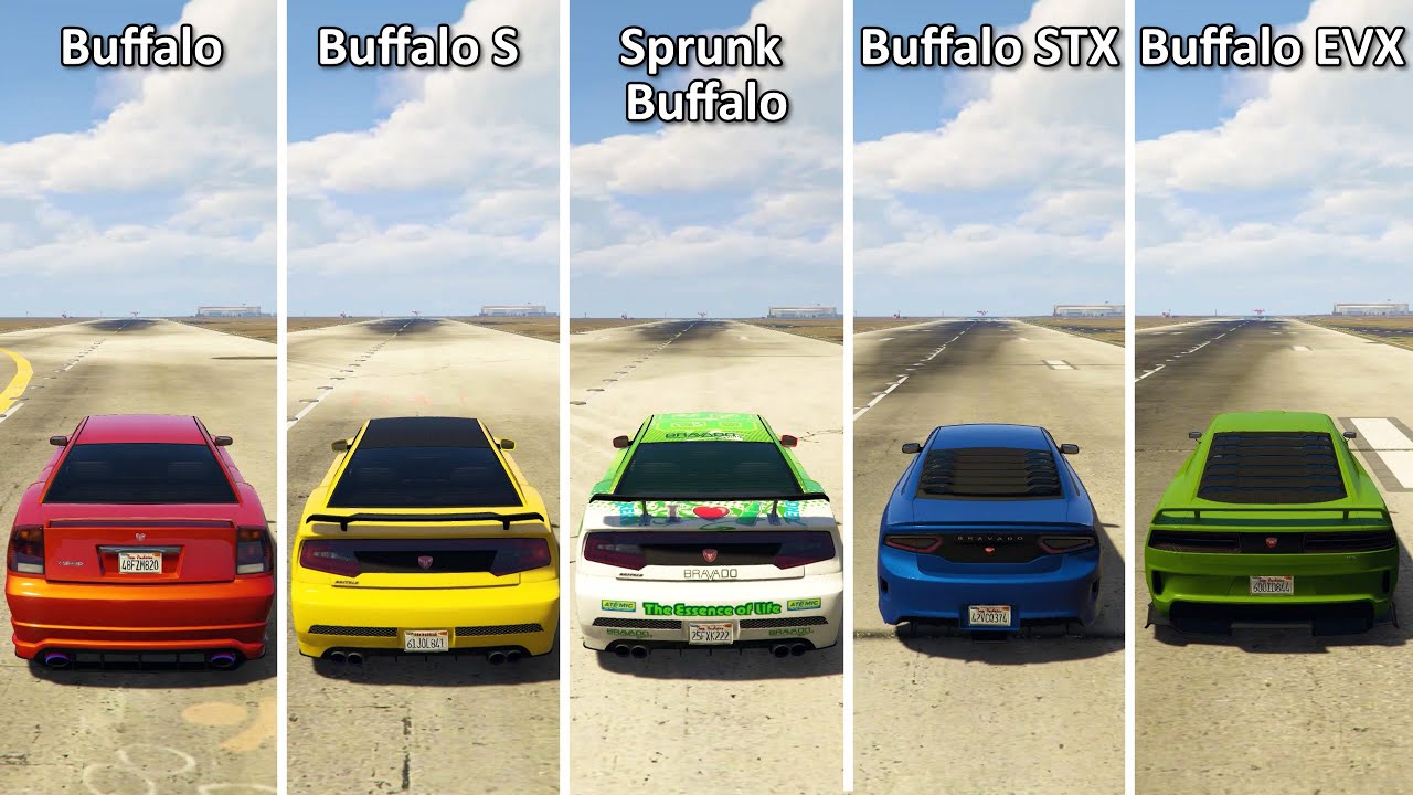 Every Buffalo in GTA Online: Buffalo Vs Buffalo S Vs Sprunk Buffalo Vs ...