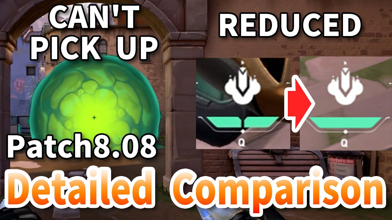 【Viper&Cypher NERF…】Comparison of changes in patch8.08【 VALORANT ...