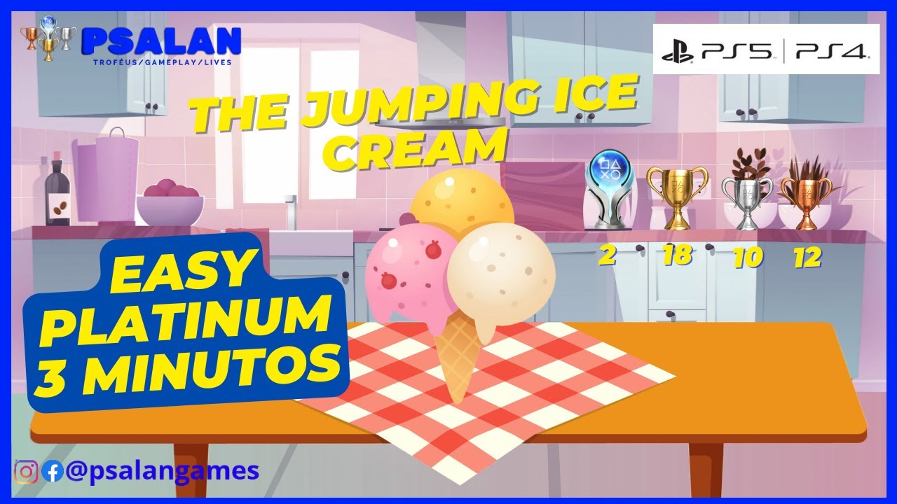 🏆The Jumping Ice Cream - Easy Platinum 3 Minutos (PS4/PS5) - YouTube