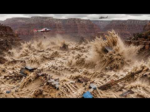 ABD'deki Büyük Kanyon'da (Grand Canyon) trajedi! 15 turist kayıp; Arizona ve Utah'ta sel felaketi