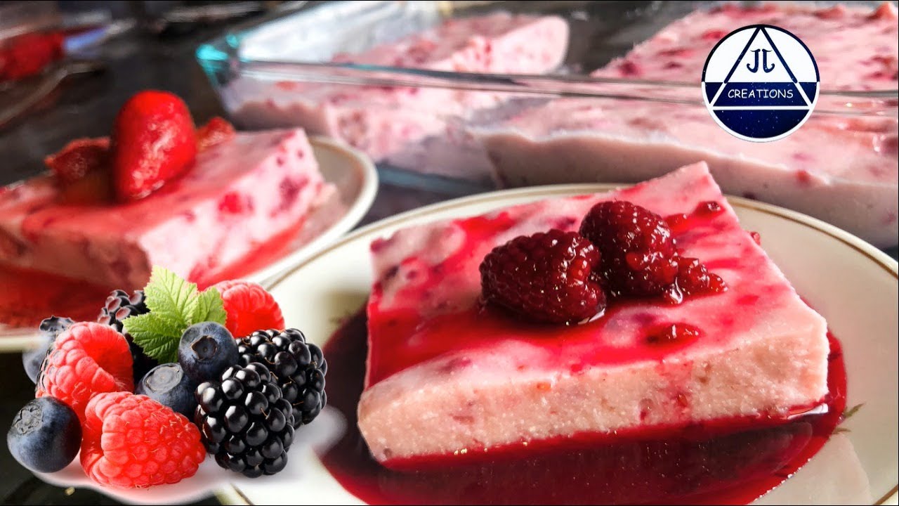 Como hacer POSTRE DE FRUTOS ROJOS // Mousse de Frutos Rojos - YouTube