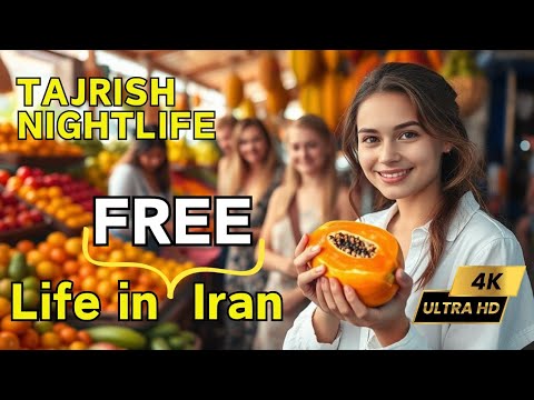 IRAN 2024 🇮🇷 - NIGHT WALKING TOUR in Crowded and Lovely Neighborhood ...