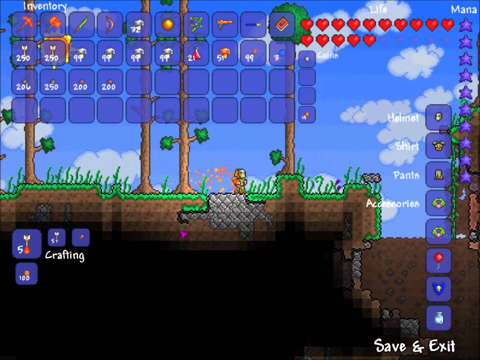 Terraria - Making the Epic Phoenix Blaster (With commentary) - YouTube
