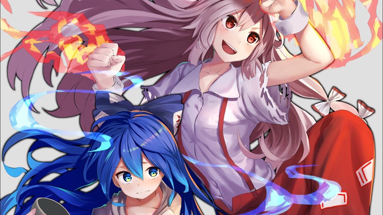 Red Mokou vs Blue Mokou (COMPARISON) (1920×2160) - YouTube