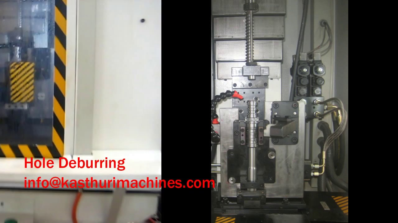 Hole Deburring Machine - YouTube