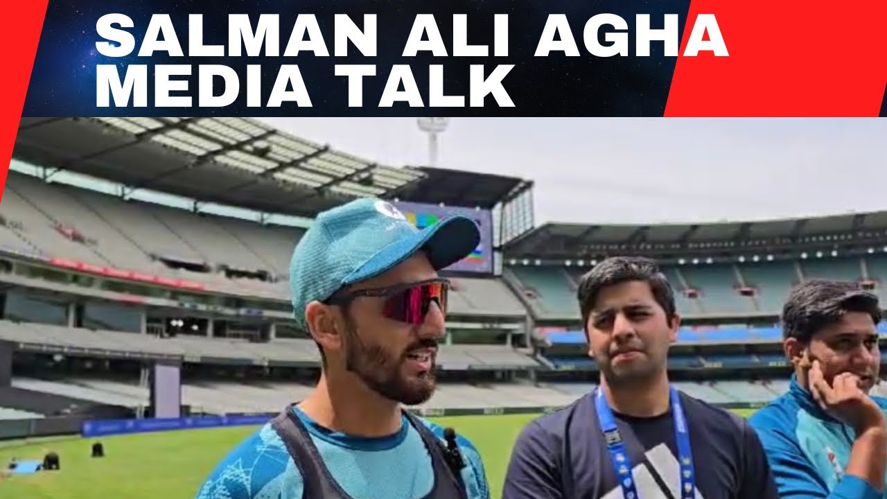 EXCLUSIVE🔴Salman Ali Agha media talk at MCG Before 1st ODI Against Australia|Talks about Babar ...