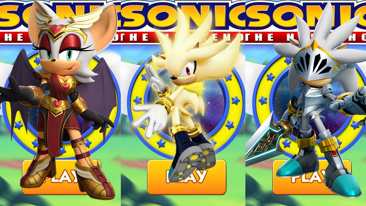 Sonic Dash - Valentine Rouge VS Super Silver VS Sir Galahad _ Sonic vs ...