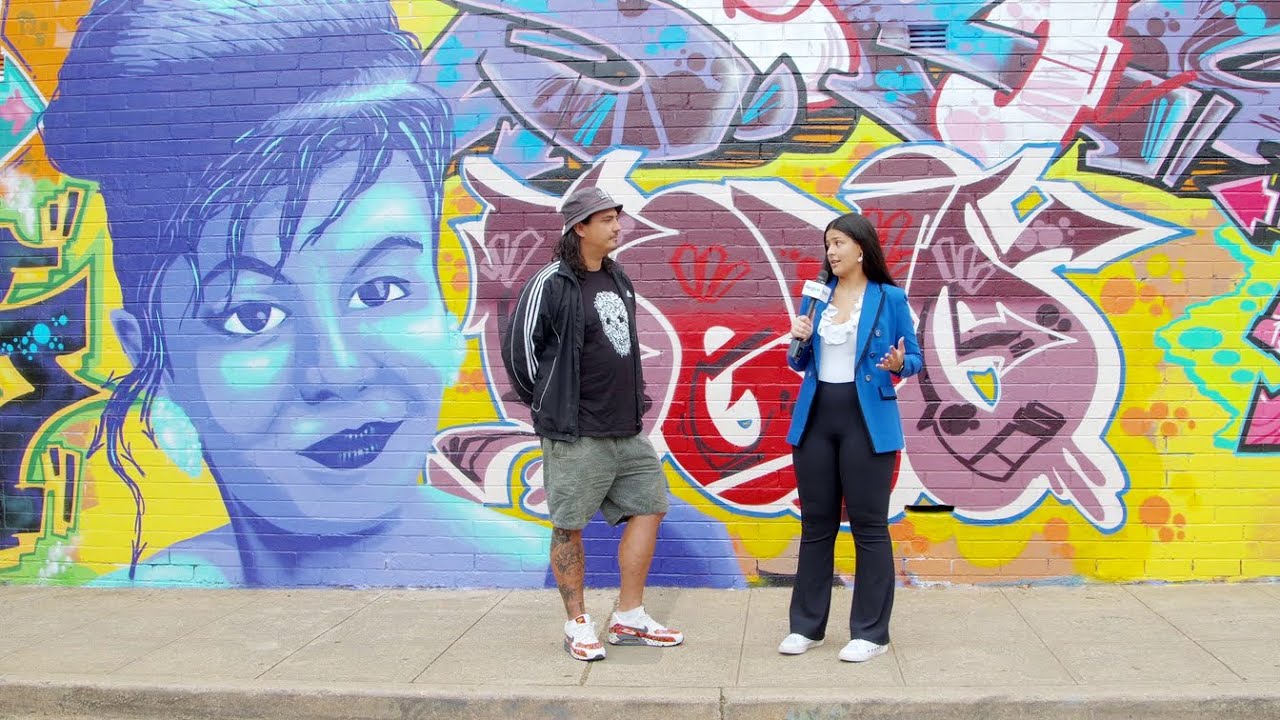 Local street artist turns his love for art into a full-time job - YouTube