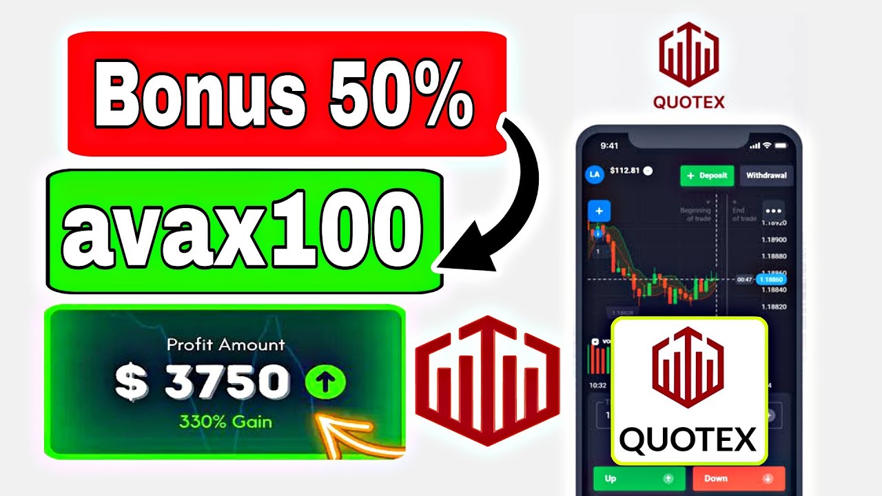 promo code quotex avax100 | Code promo Quotex 2024 Quotex promo code 50 ...