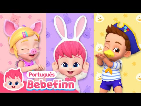EP143 | Cinco Animaizinhos Dançando na Fazenda | Bebefinn em Português - Canções Infantis