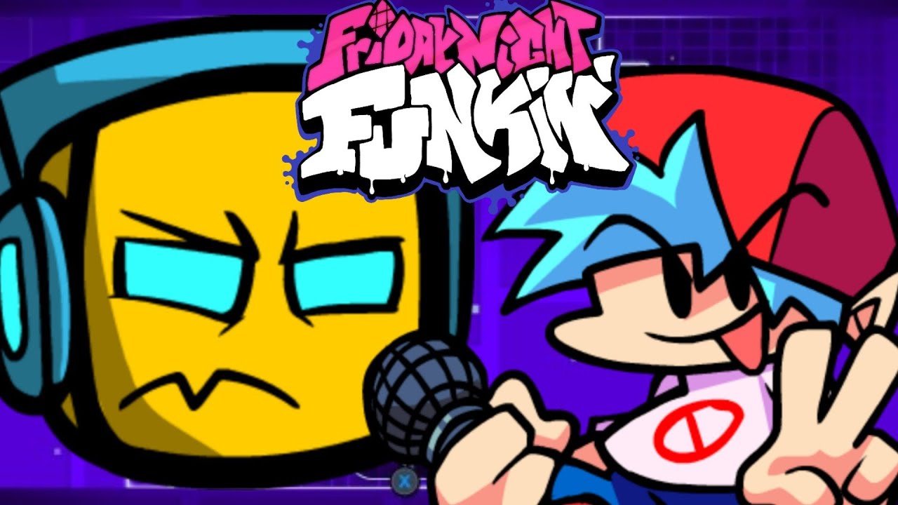 FRIDAY NIGHT FUNKIN GEOMETRY DASH! FNF mods - YouTube
