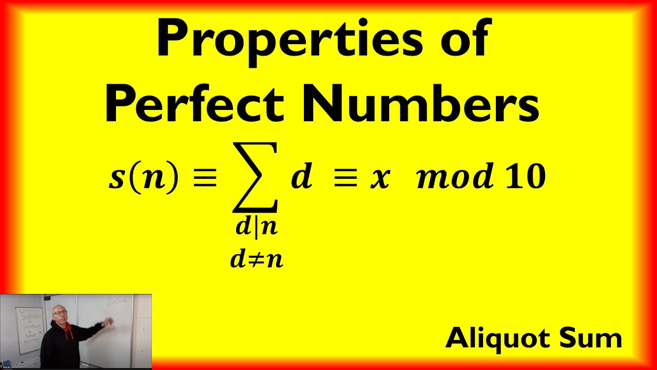 Perfect Numbers and Congruence - YouTube