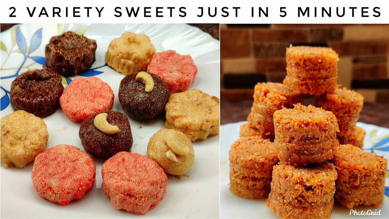 2 Easy Sweet Recipes | Instant Sweets with Condensed Milk | Rava sweet ...