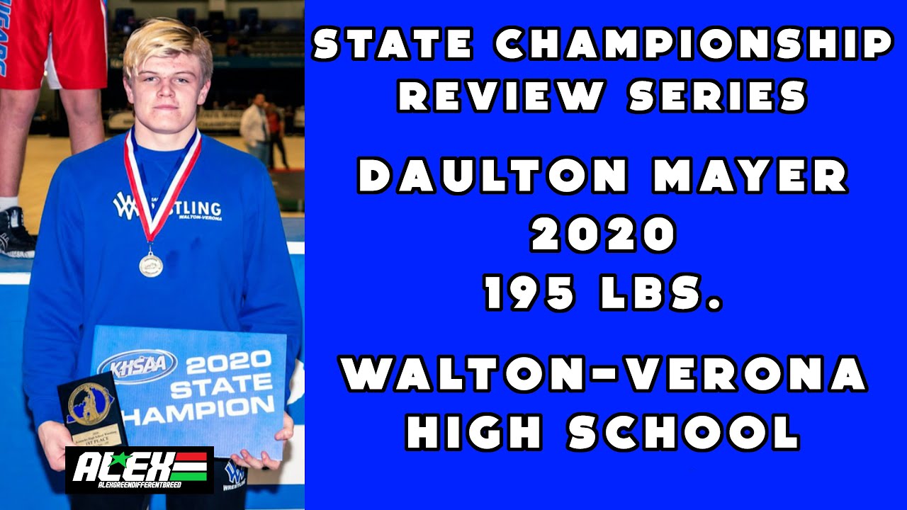 State Wrestling Championship match review w/ Daulton Mayer (Walton ...