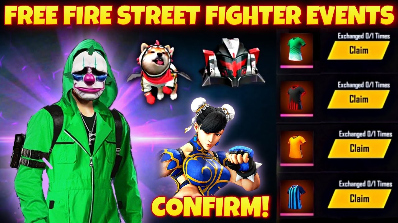 FREE FIRE GREEN CRIMINAL RETURN EVENT | STREET FIGHTER UPDATES | FREE ...