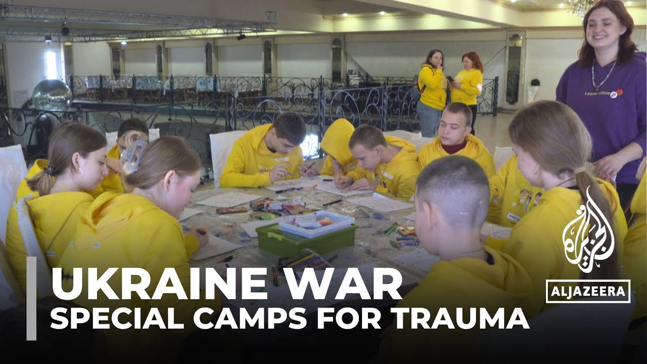 Ukraine conflict: Camps help children cope with war trauma - YouTube