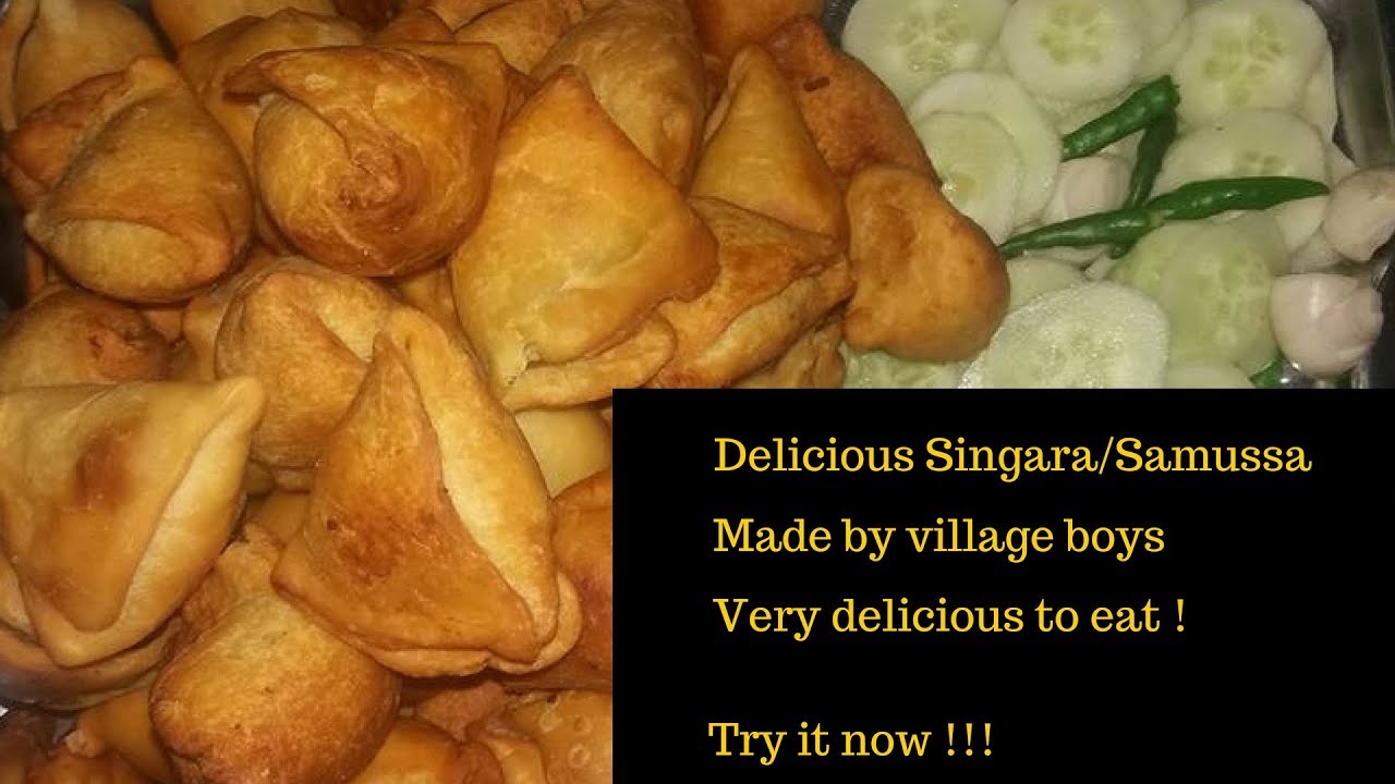 How to make Singara/Samussa| Outdoor cooking | Delicious Singara made ...