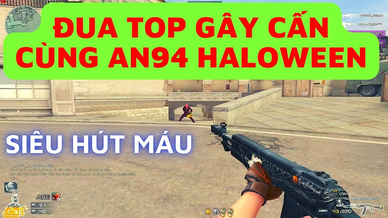 Bình luận CF - Đua TOP cực gắt cùng AN94 Halloween | Khi súng quá hút máu - YouTube