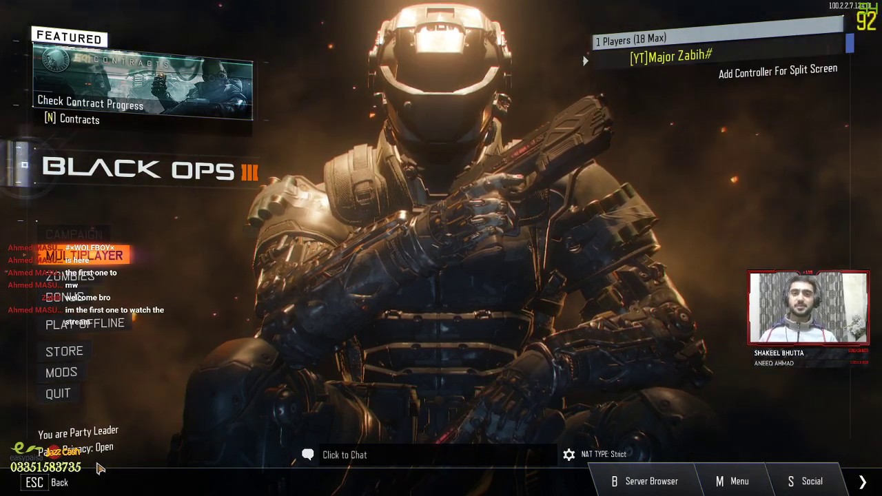 Call of Duty BLACK OPS 3 in 2020🔴 COD: BO3 LIVE - Major Zabih - YouTube