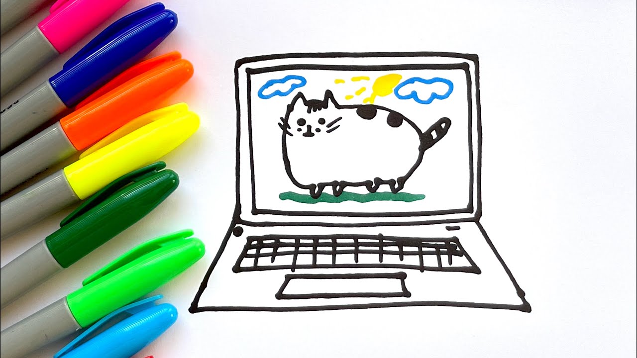 Bolalar Uchun Kompyuter rasm chizish / Drawing Computer with kids song ...