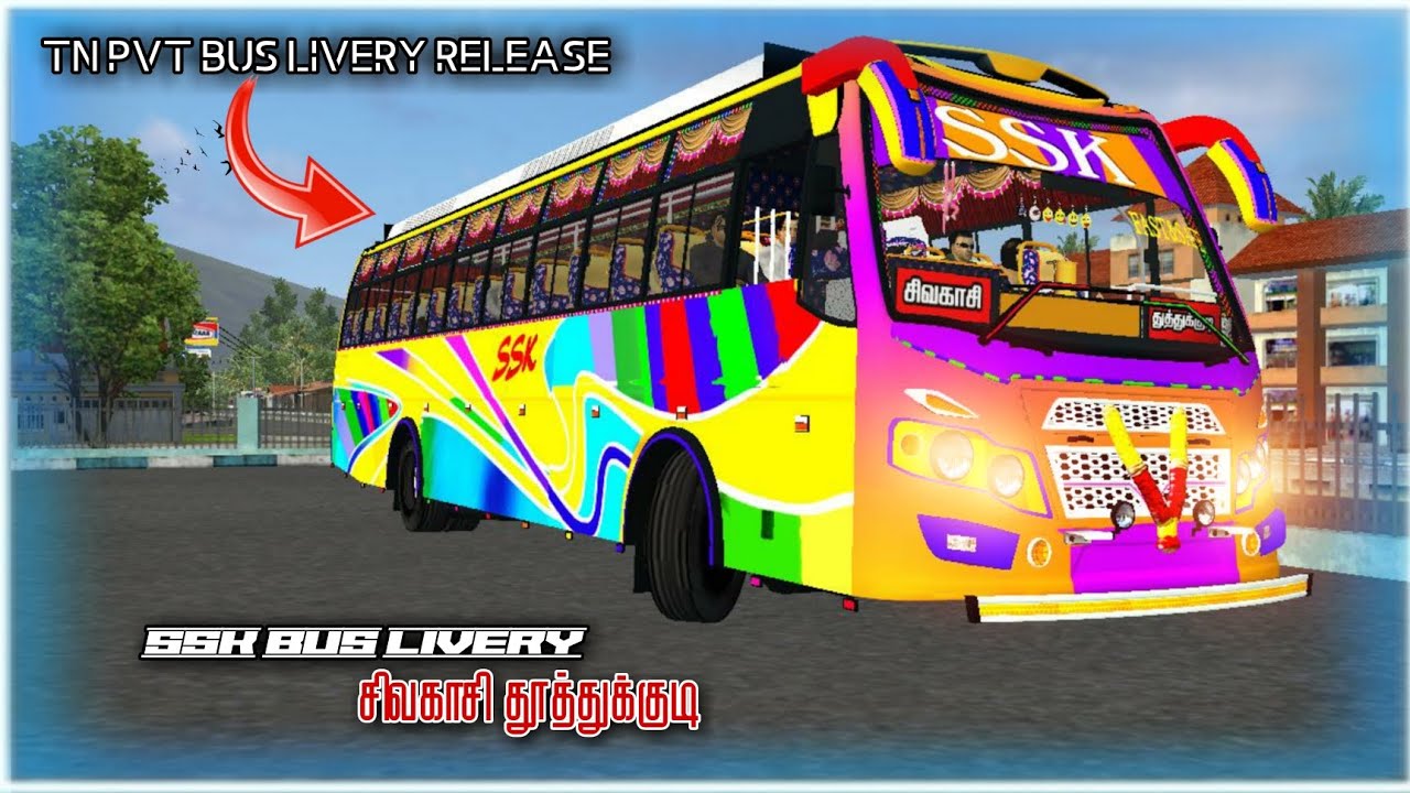 💙🌈 TN PVT SSK BUS LIVERY DOWNLOAD NOW // TN PVT BUS #buses #BUS # ...