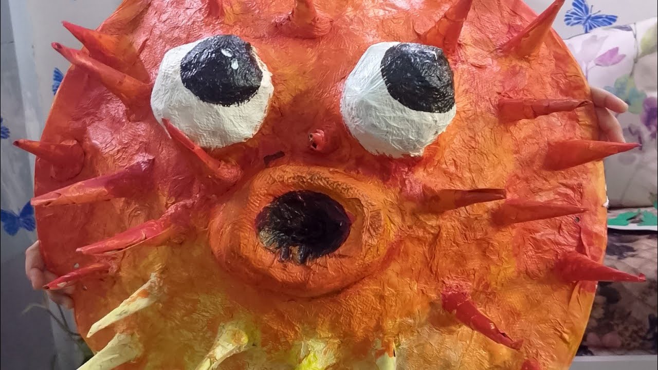How to make Puffer Fish Fancy Dress craft Costume Tutorial" - YouTube