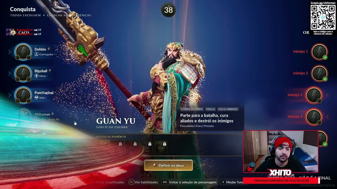 SMITE 2! Dia de patch bom, dia de GUAN YU! XHITOLIVE 05/05 - YouTube