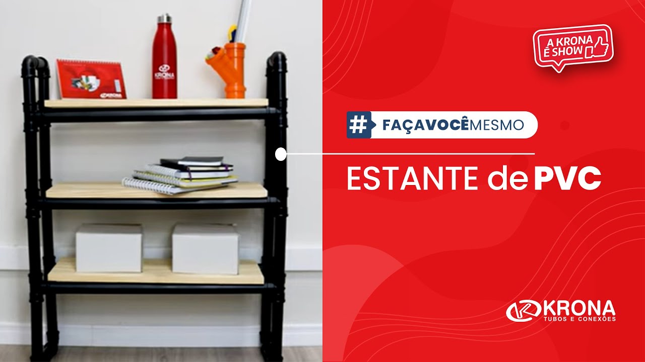 Faça você mesmo: Estante de PVC - YouTube