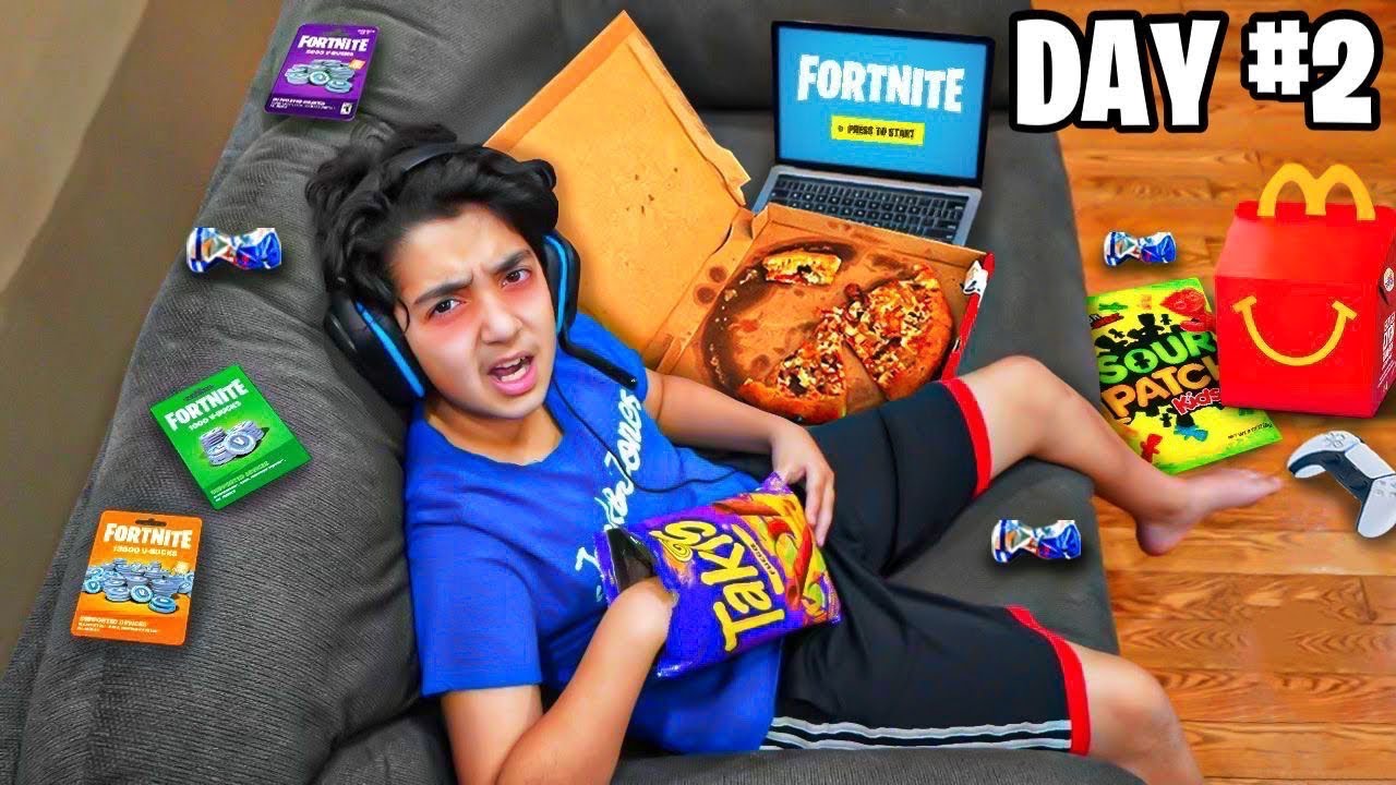 Kid Survived Playing Fortnite For 50 Hours Straight… - YouTube