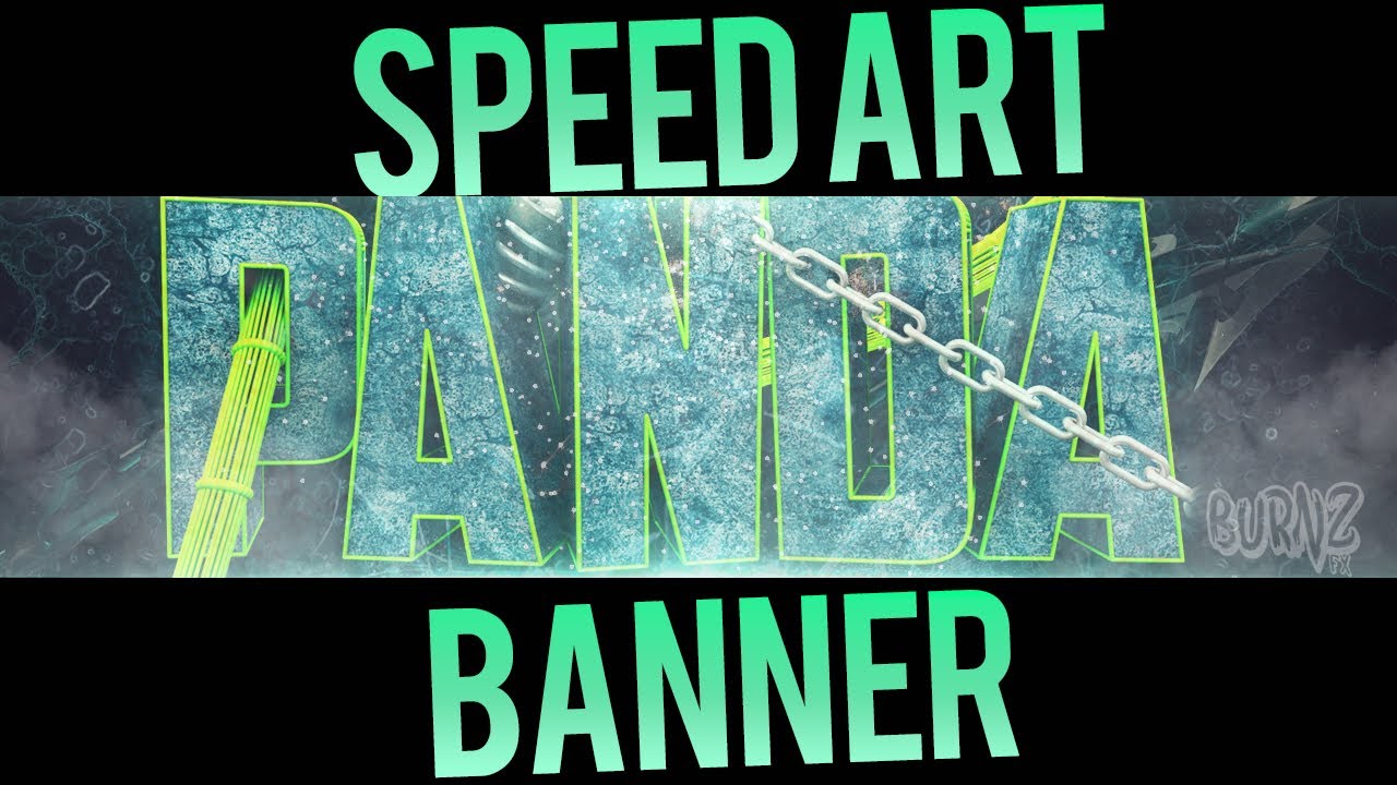 SpeedArt • Banner • Panda - YouTube
