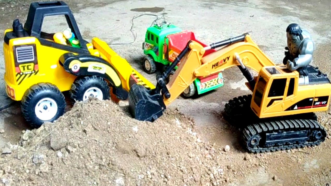 Excavator keren sedunia!!dump truk mobil keruk tanah mobil derek - YouTube