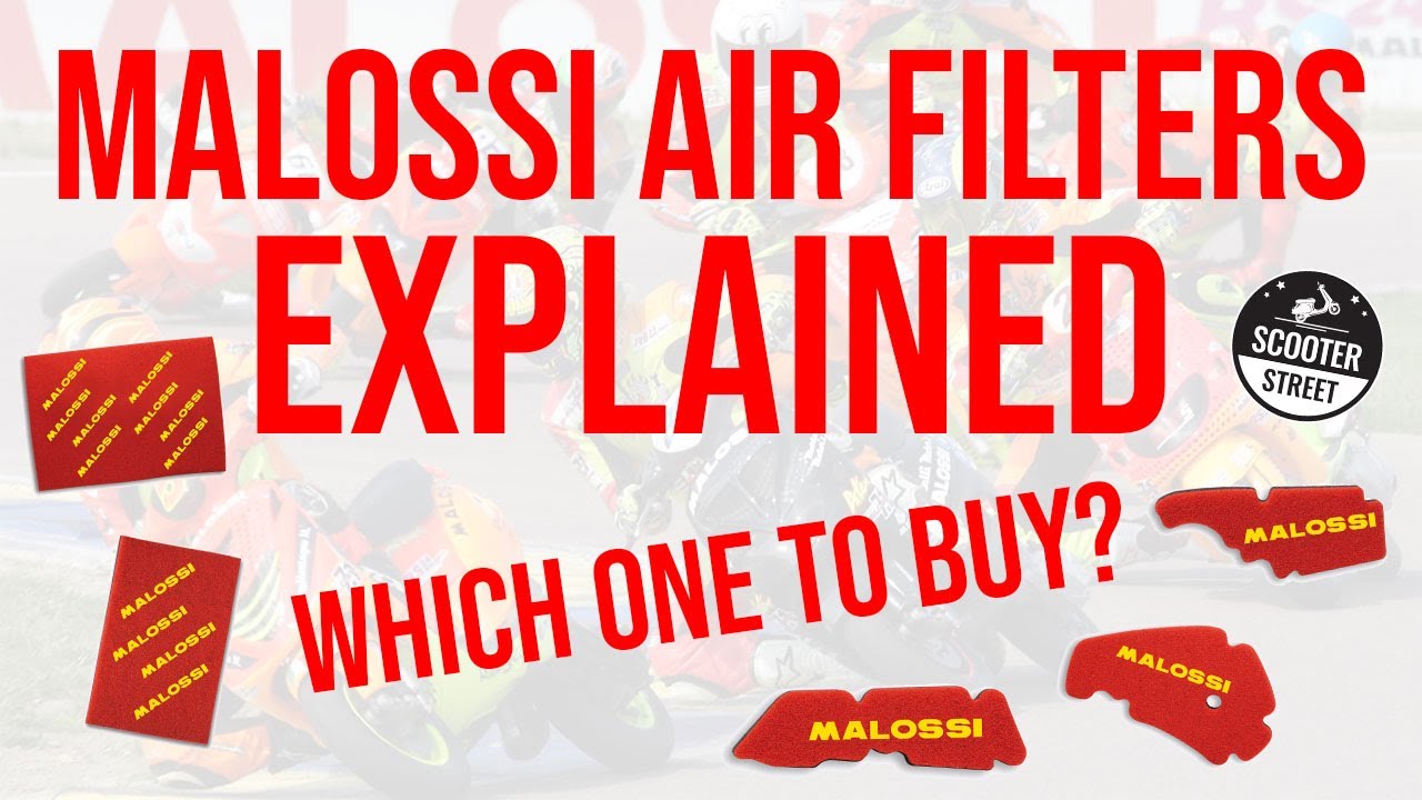 Malossi Red Sponge Air Filters for Scooters Explained - YouTube