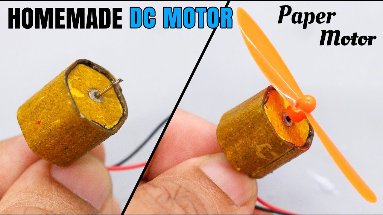 Paper DC Motor (Chart Paper DC Motor) #dcmotor #diy #craft - YouTube
