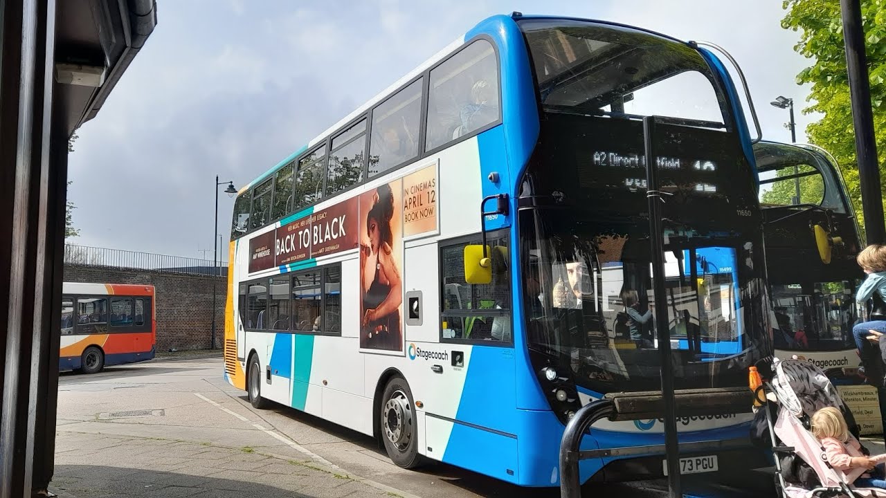 Onboard Stagecoach Bus 11650 - ADL Enviro400 - Route 12 - (YX73 PGU ...