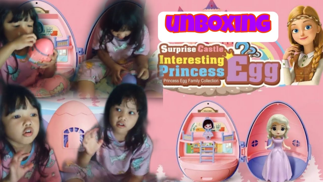 Unboxing Surprise Castle Interesting Princess Egg - YouTube
