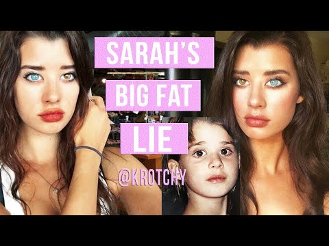 SARAH MCDANIEL'S BIG FAT LIE - Instagram Model @Krotchy and Actress - Heterochromia?