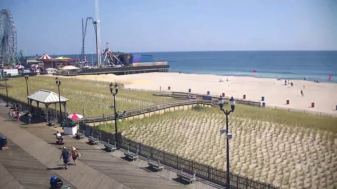 Live Beach Cam Seaside Heights, NJ on #NJBeachCams - 09/04/20 - YouTube