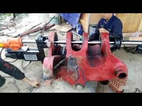 Line Boring Machine for Excavator Bore Repairing Service - YouTube