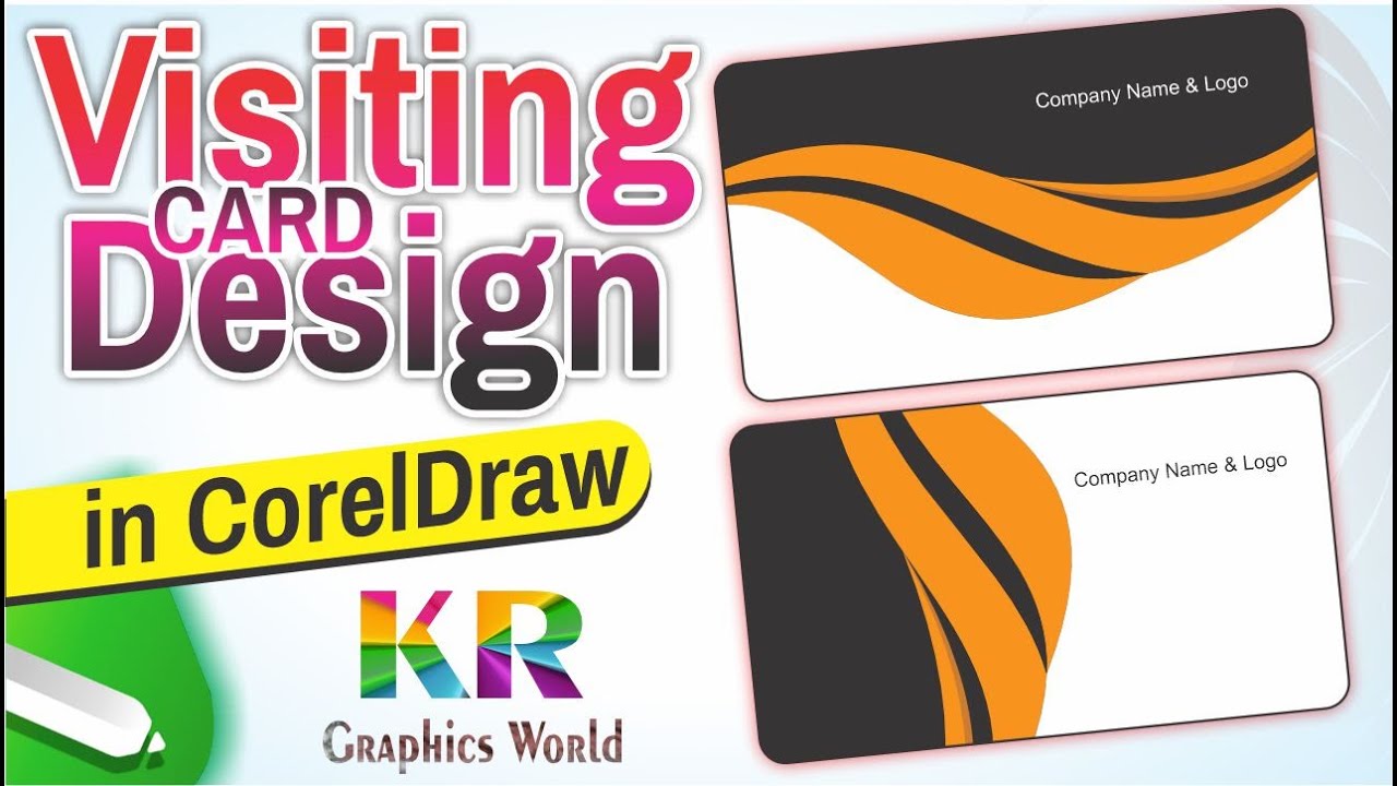 Curve design visiting card in CorelDraw for beginner | tutorial 2024 ...
