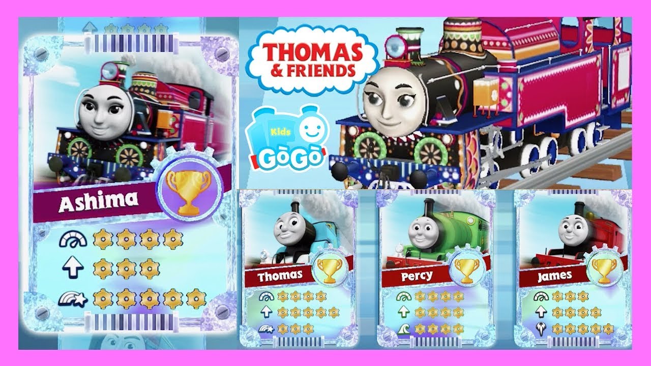 Thomas & Friends: Go Go Thomas - Ashima vs Thomas Funnel Tunnel Race ...