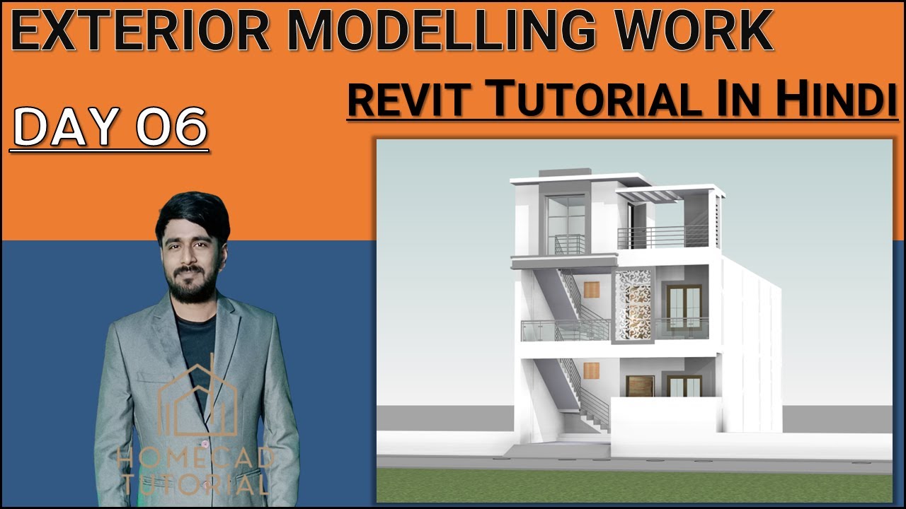 Day 06 Exterior Modelling in Revit Architecture | 24x50 Home Design ...