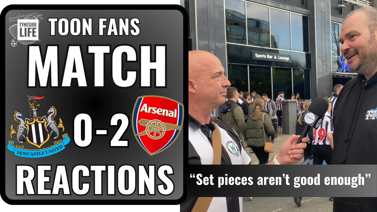 Toon fans react to Arsenal defeat - YouTube