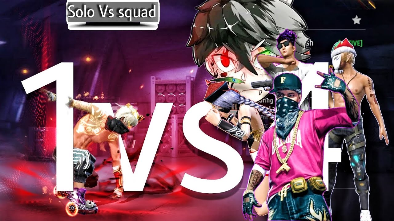 Solo Vs Squad 3 finger mobile game play free fire #freefire @powerff2 ...