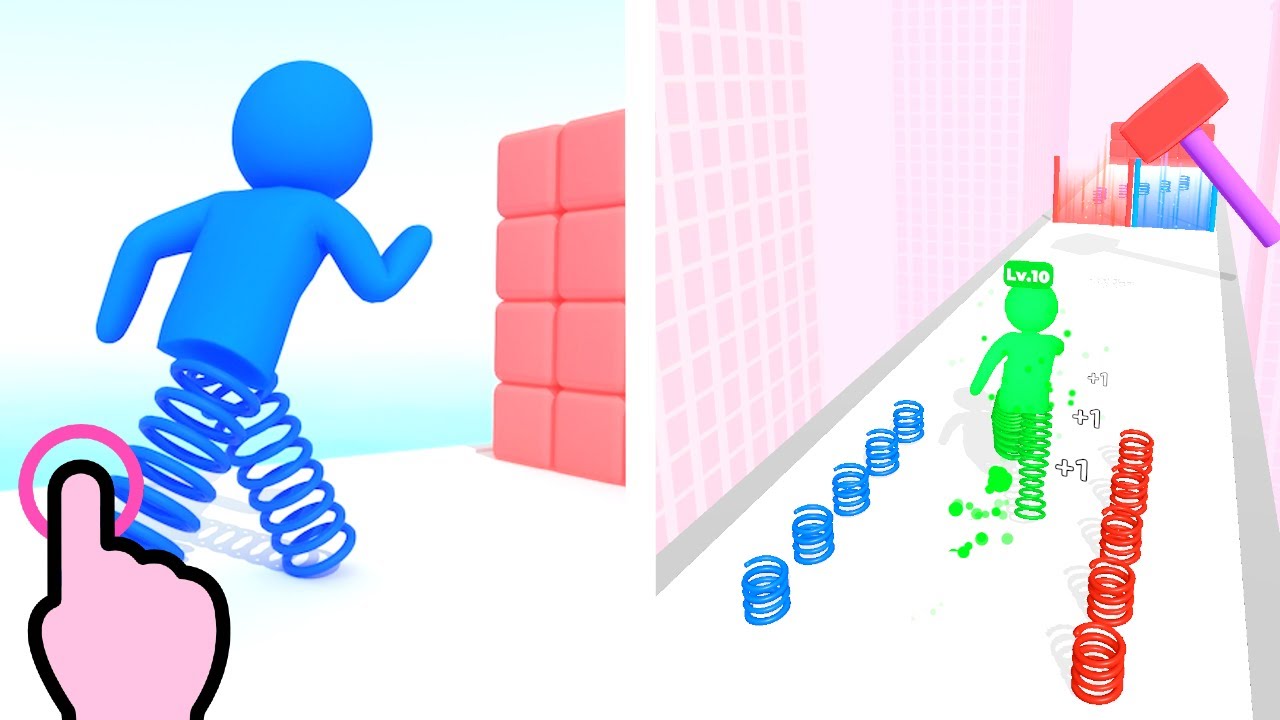 Spring Leg Runner - Spring Man Run - All Levels iOS Android GamePlay ...